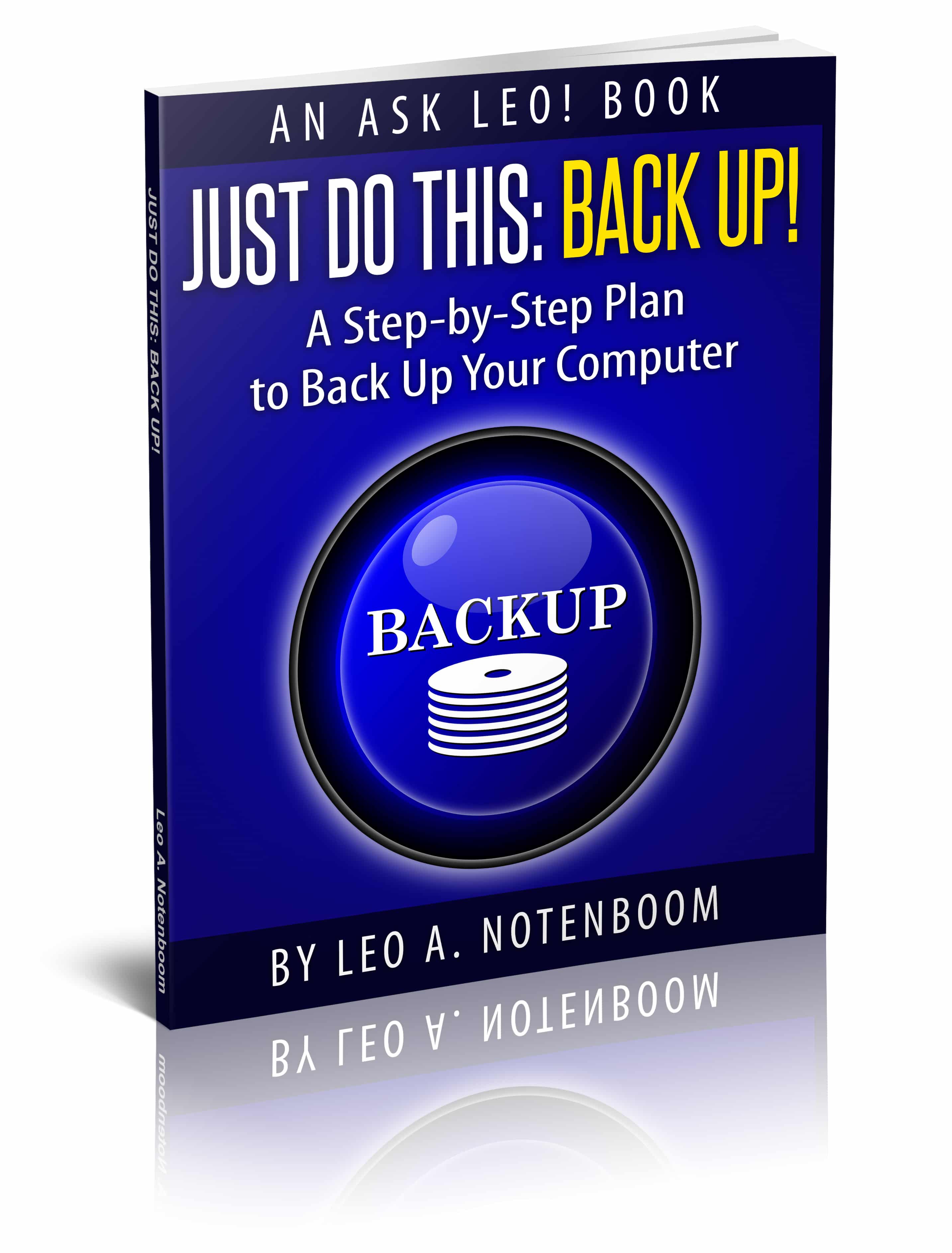 Register Your Book: Just Do This: Back Up! - Ask Leo!