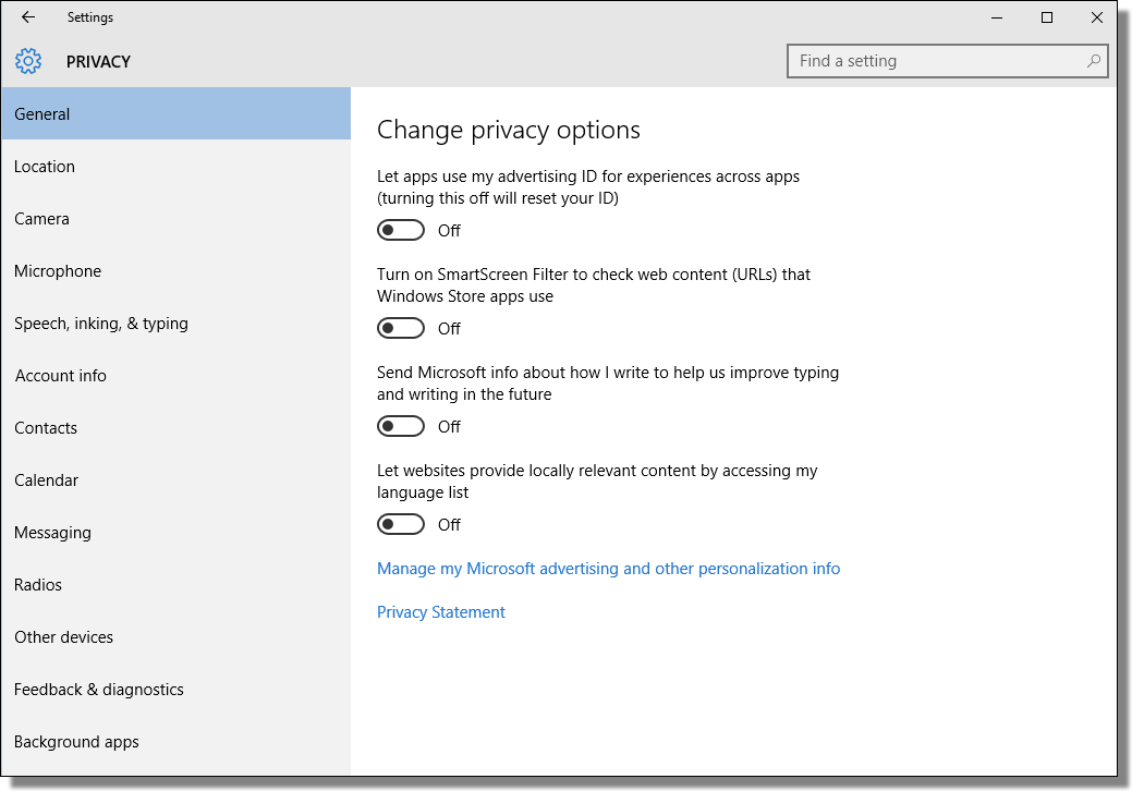 Adjusting Windows 10 Privacy Settings - Ask Leo!