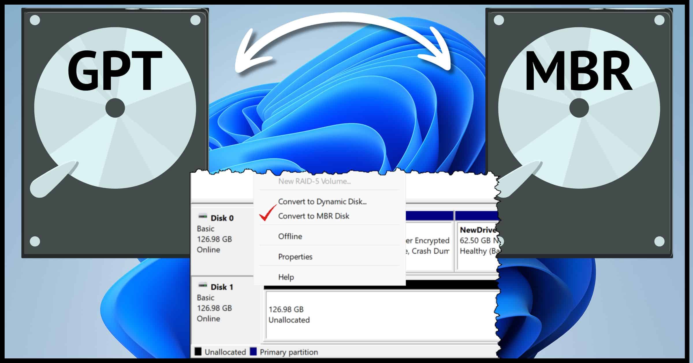 How Do I Convert a GPT Disk to MBR? - Ask Leo!